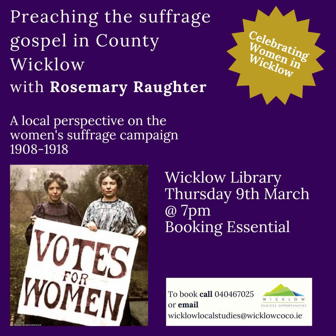History Talk at Wicklow Library Thursday 9th March 2023 @ 7pm - County ...