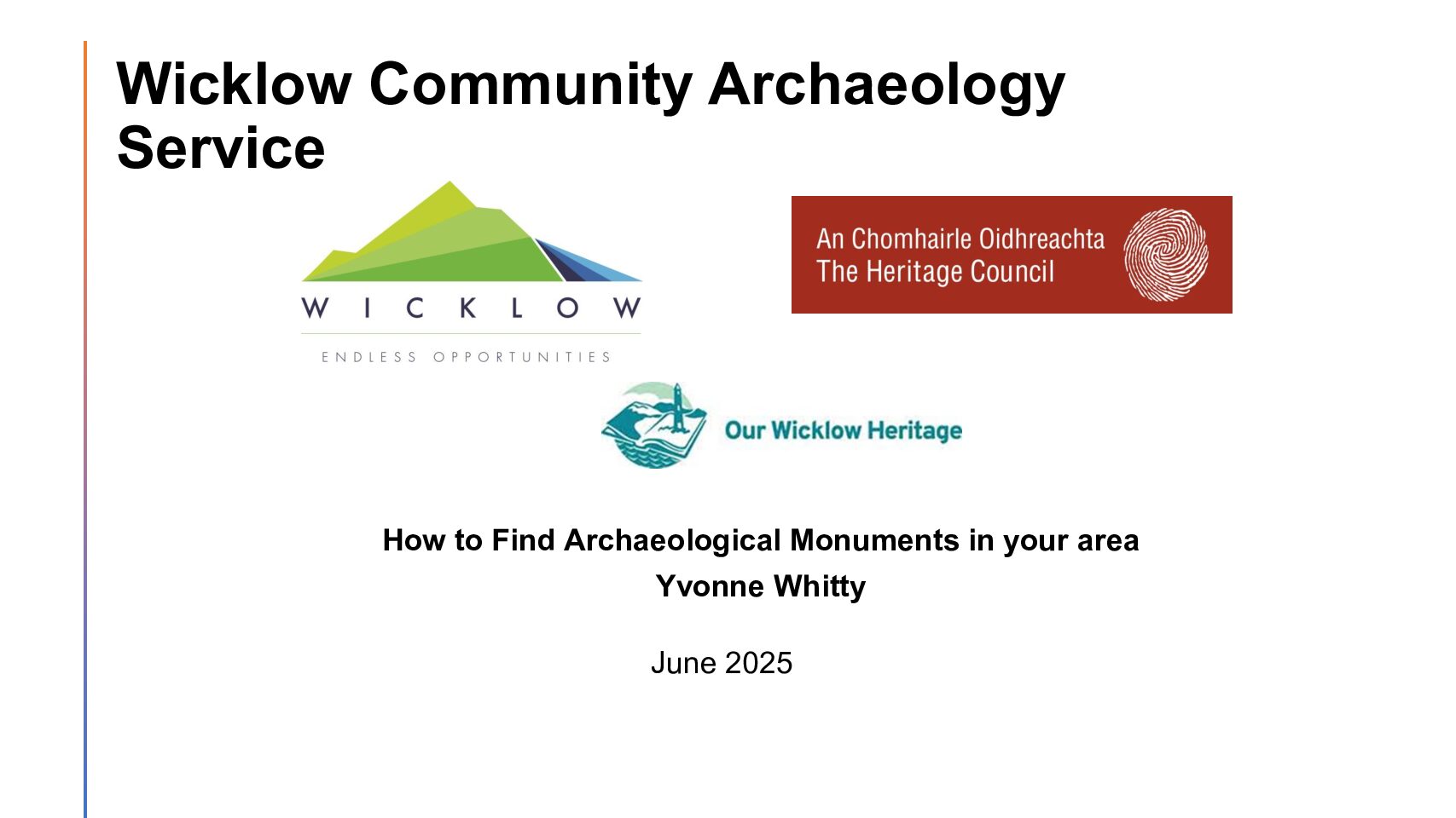 Wicklow Placenames Project and Community Archaeology - County Wicklow ...