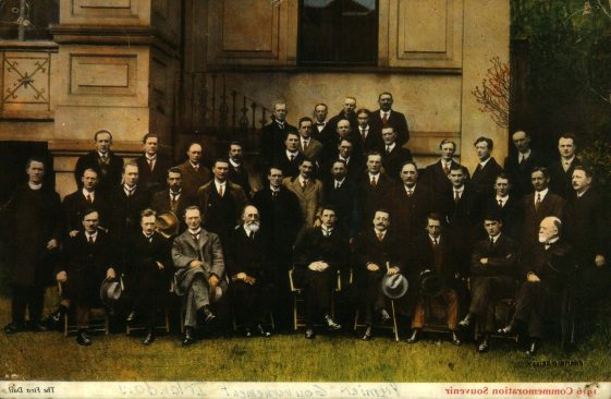 Photo Postcard of Members of the First Dáil - County Wicklow Heritage