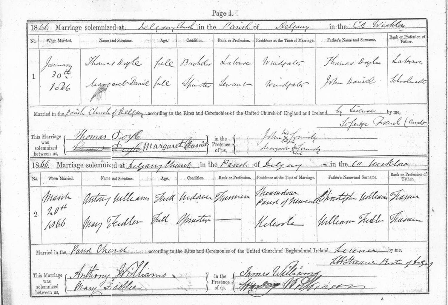 5. Civil Records: Births, Deaths & Marriages - County Wicklow Heritage